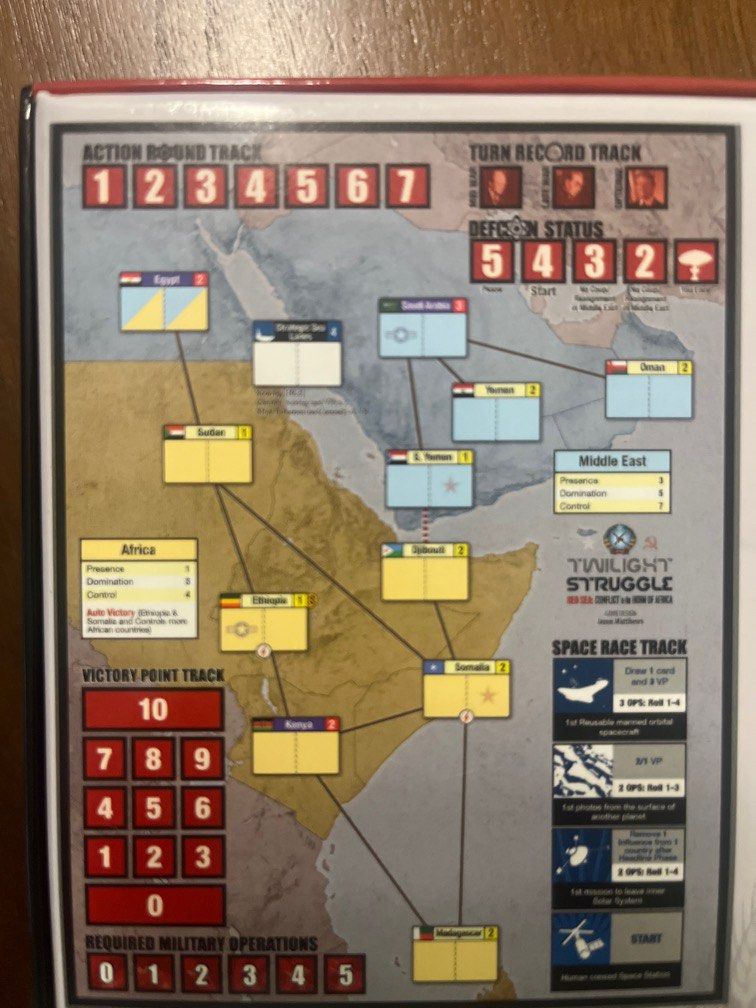 Twilight Struggle Red Sea strategy board game 2022, Hobbies & Toys ...