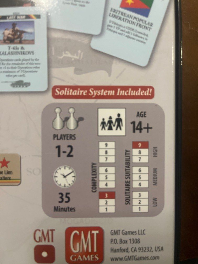 Twilight Struggle Red Sea strategy board game 2022, Hobbies & Toys ...