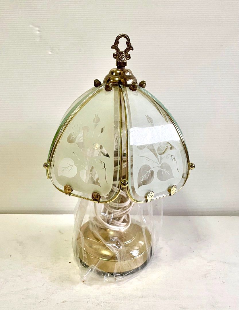 Unique Vintage Lovely Touch Lamp L-60W Glass Lamp, Furniture & Home Living, Lighting & Fans ...