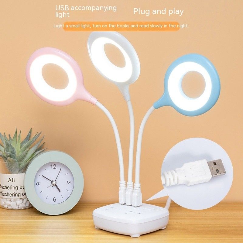 USB Desk Lamp Eye Protection LED Computer Table Ring Light Portable ...