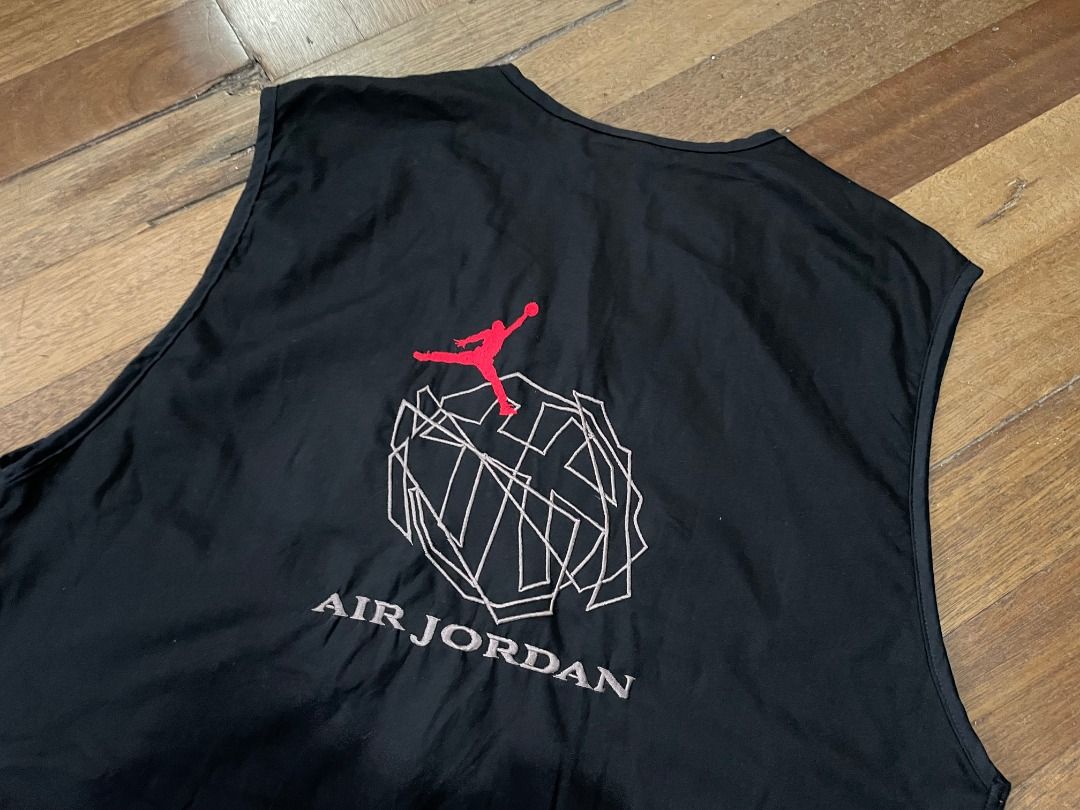 Vintage - Nike Air Jordan Vest, Men's Fashion, Tops & Sets, Tshirts ...