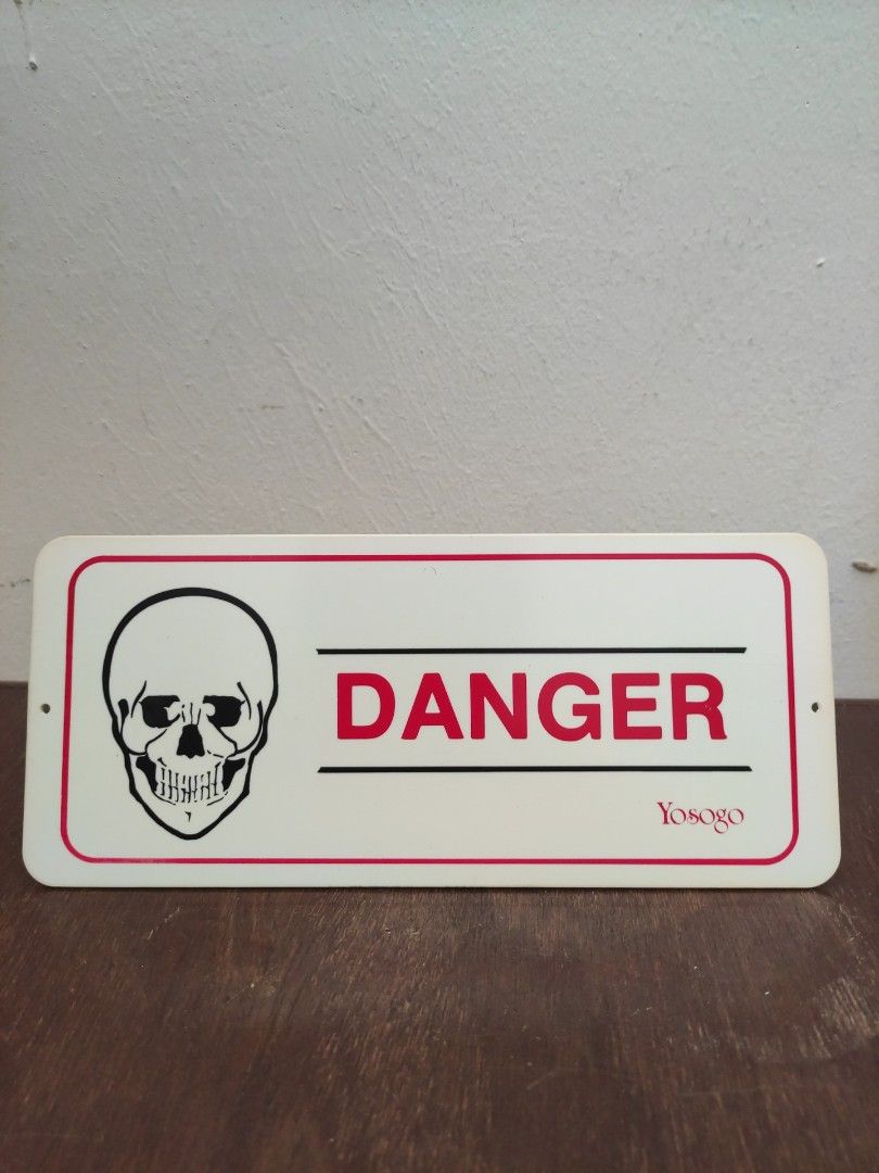 Vintage Danger sign signage, Hobbies & Toys, Collectibles & Memorabilia ...