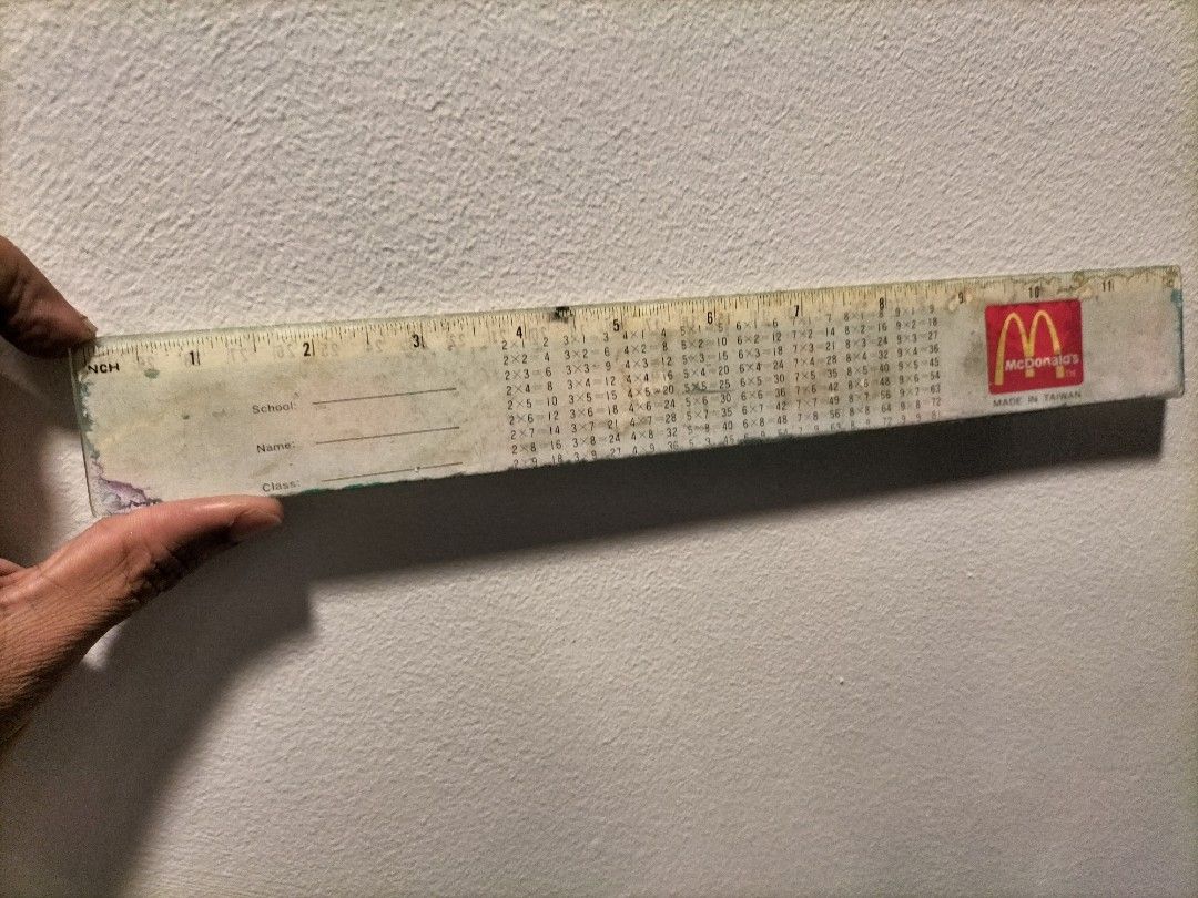 Vintage mcdonalds ruler, Hobbies & Toys, Memorabilia & Collectibles ...