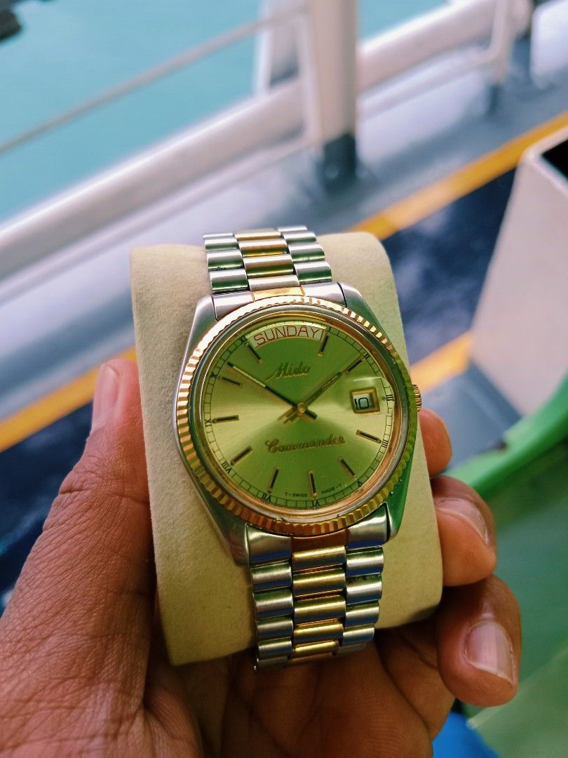 Vintage Mido commander president two tone, Men's Fashion, Watches ...