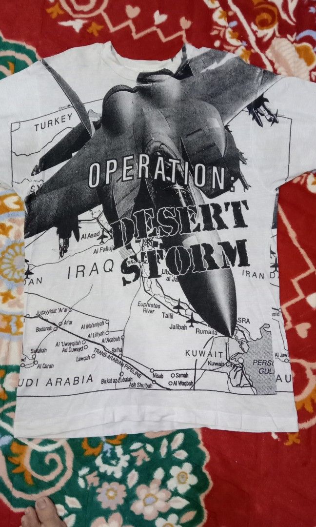 Vintage Operation Desert Storm overprint 1991, Men's Fashion, Tops ...