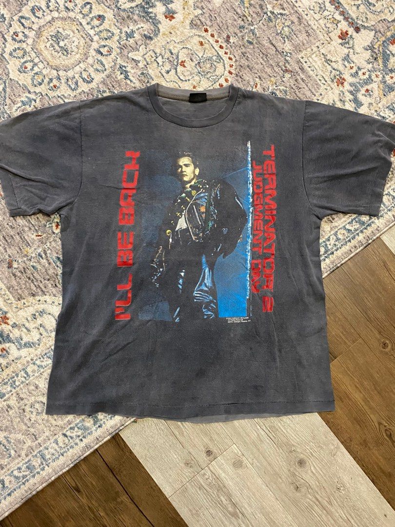 Vintage Terminator 2 Judgement day tee, Men's Fashion, Tops & Sets ...