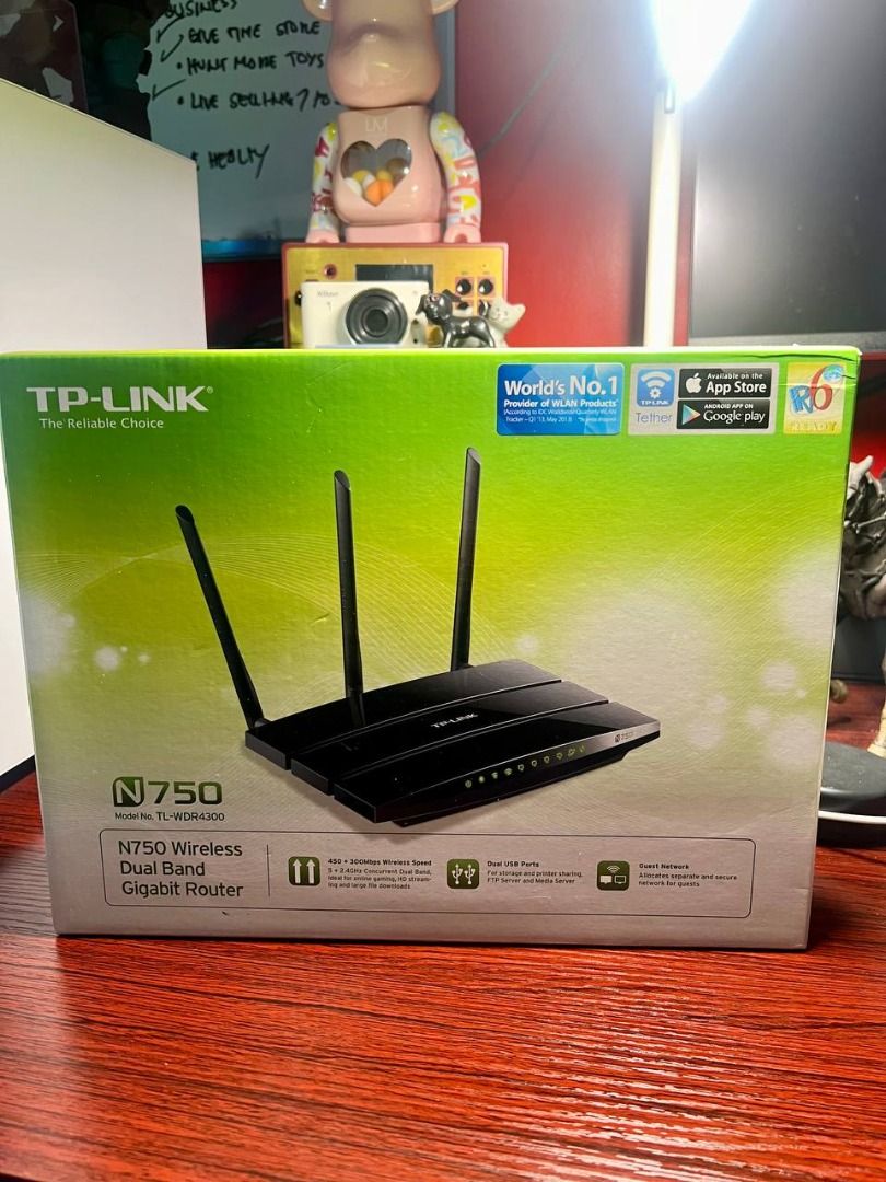 Wifi Router TP-link N750, Computers & Tech, Parts & Accessories ...
