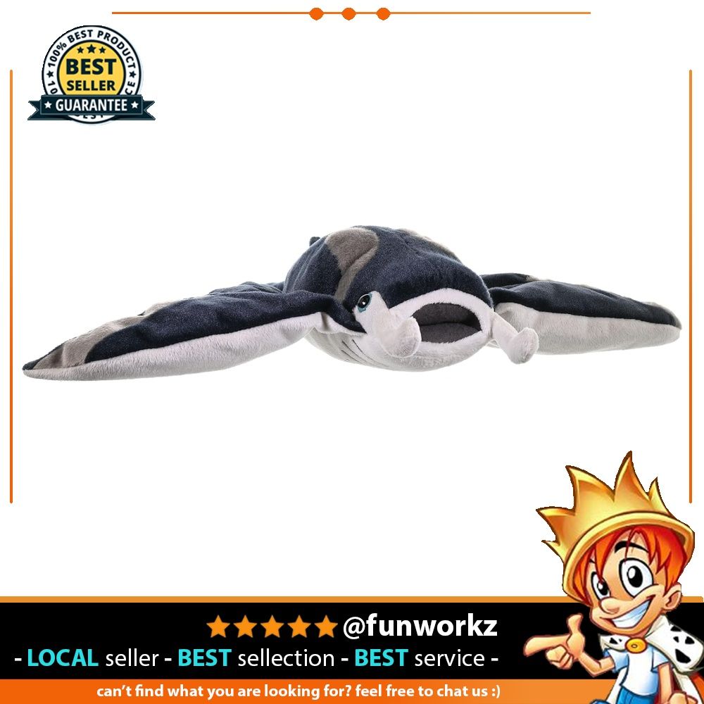 Wild Republic Manta Ray Plush, Stuffed Animal, Plush Toy, Gifts for ...
