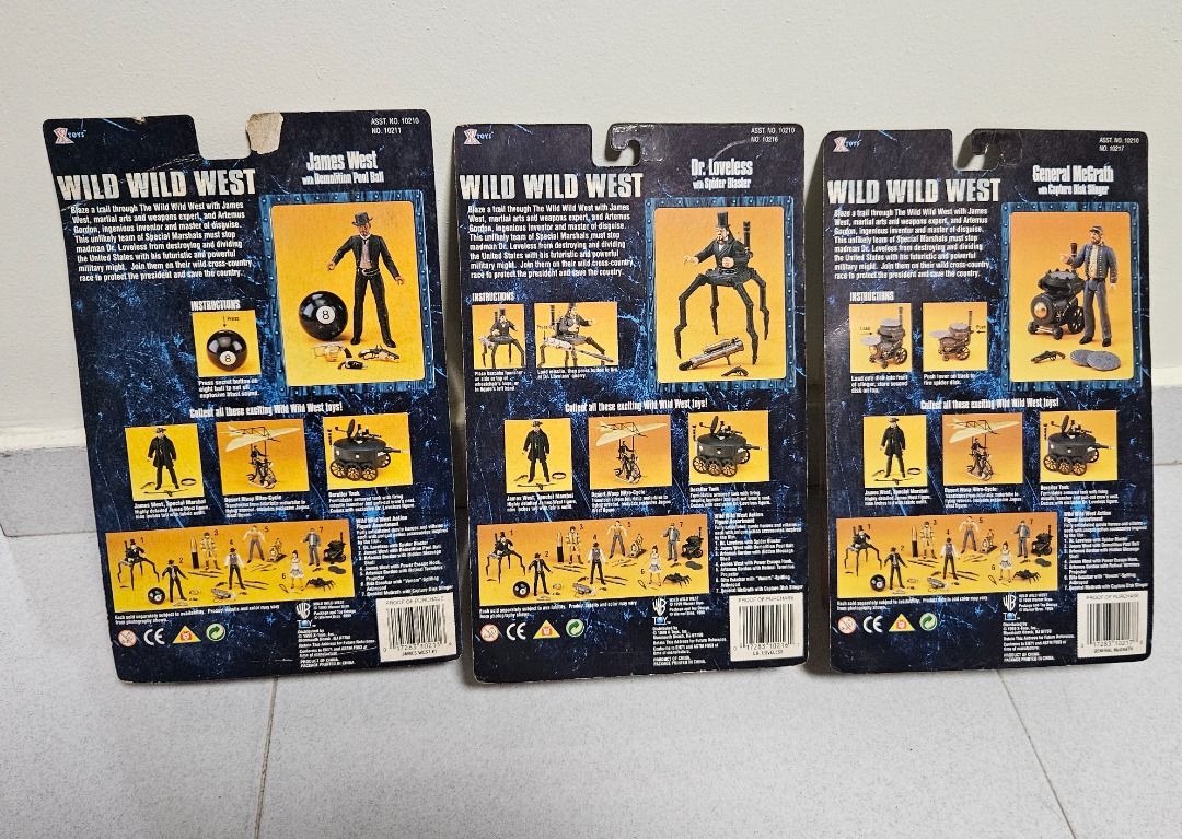 WILD WILD WEST Vintage Movie Action Figures - SET B (1999), Hobbies ...