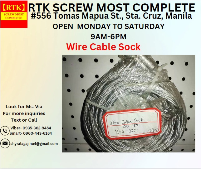 WIRE CABLE SOCK, Commercial & Industrial, Construction Tools ...