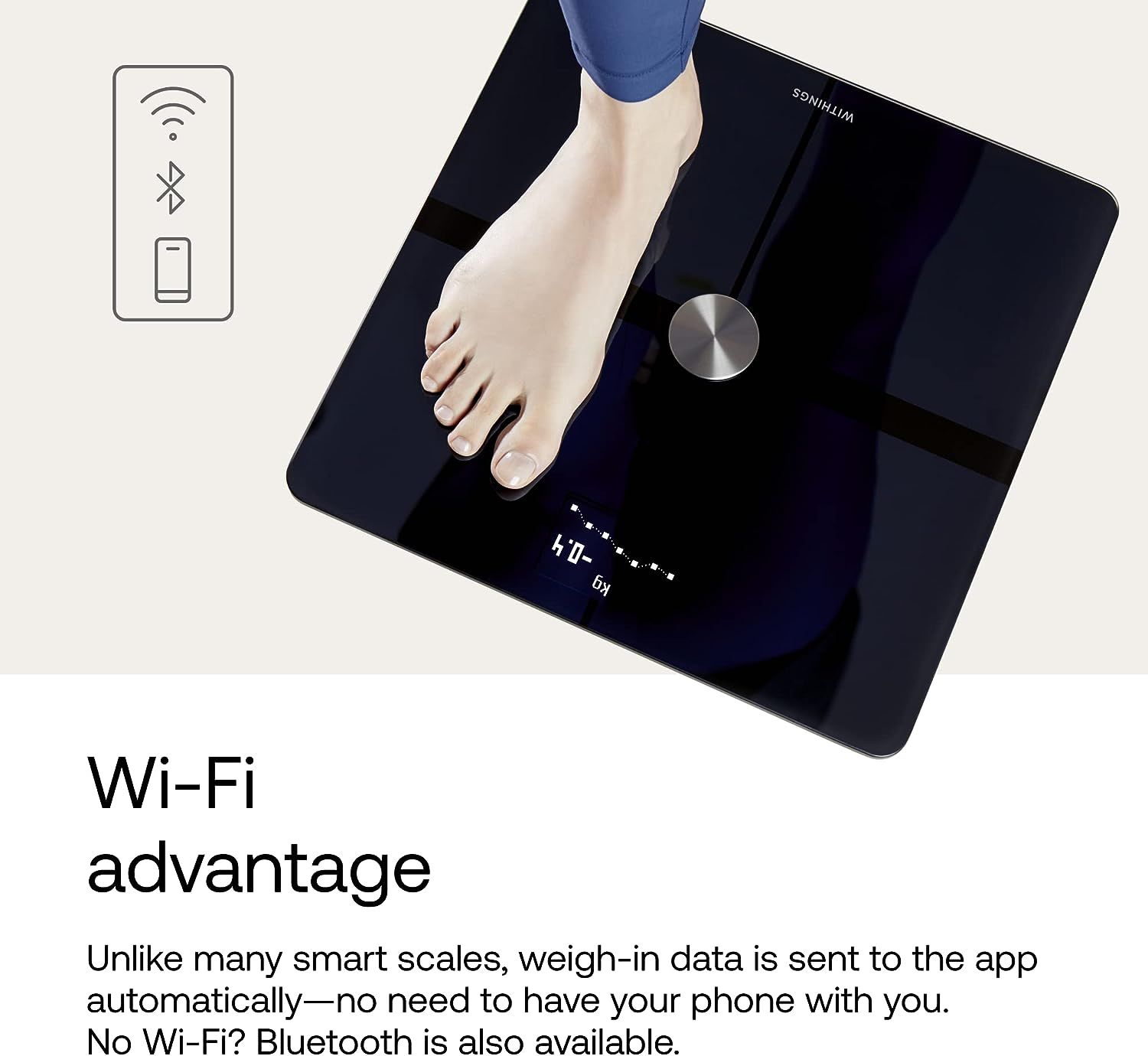 Withings Body+ Wi-Fi bathroom scale for Body Weight - Digital Scale and ...