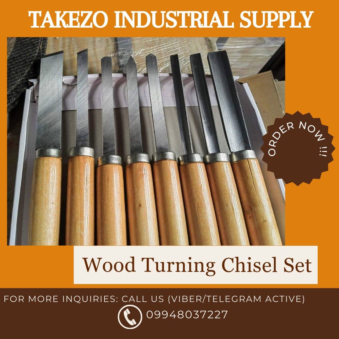 Wood Turning Chisel Set, Commercial & Industrial, Industrial Equipment ...