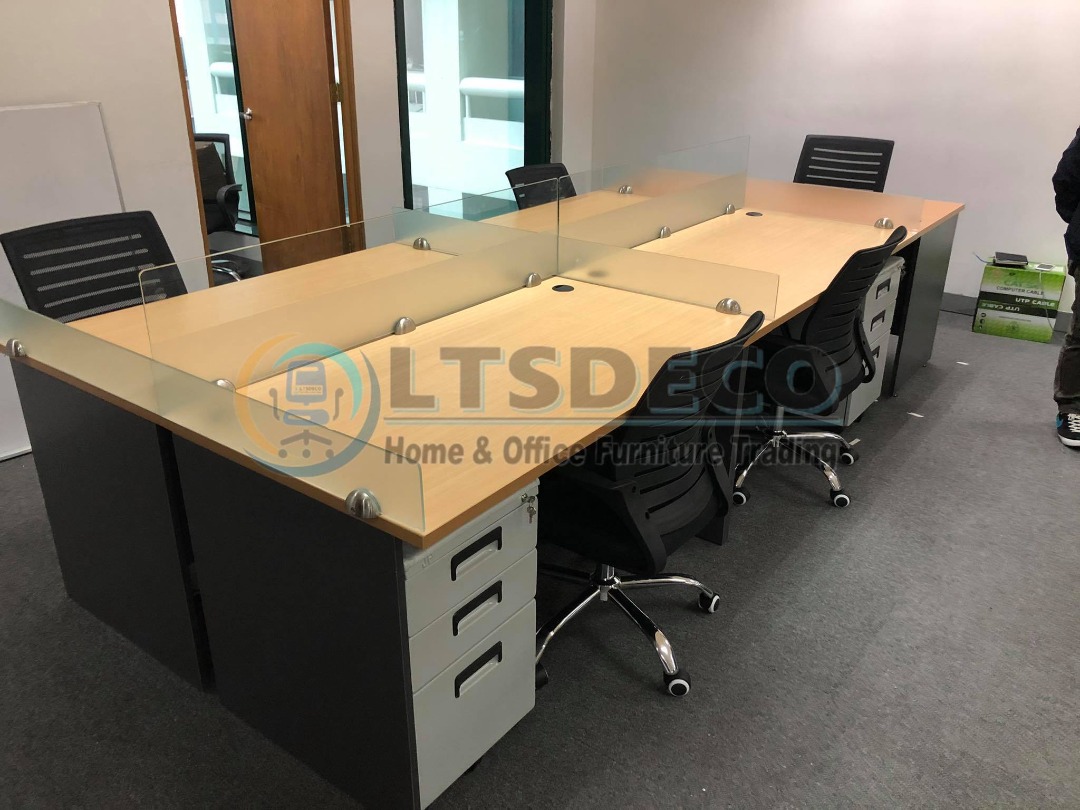 WORKSTATION TABLE OFFICE PARTITION, Furniture & Home Living, Office ...