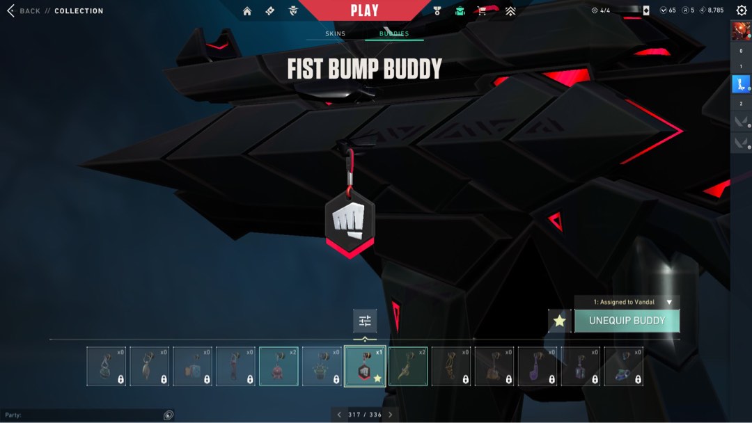 WTS Valorant Account 33 Premium Skins with Riot Gun Buddy and Imperium ...