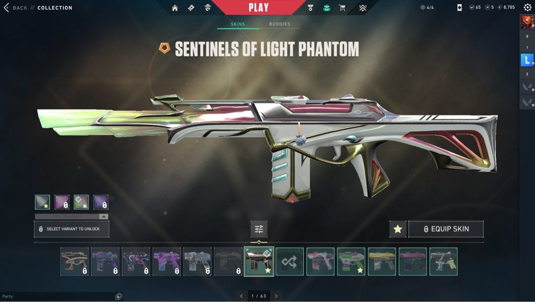 WTS Valorant Account 33 Premium Skins with Riot Gun Buddy and Imperium ...