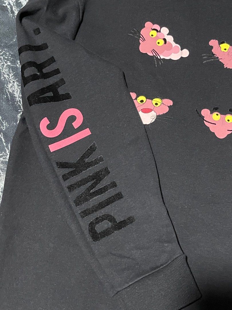 Zara X Pink Panther Sweat Shirt, Women's Fashion, Tops, Longsleeves on ...