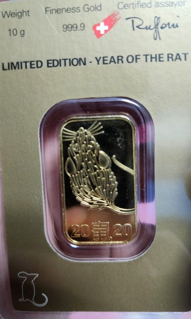 10gm 24k gold rat argor, Hobbies & Toys, Memorabilia & Collectibles ...