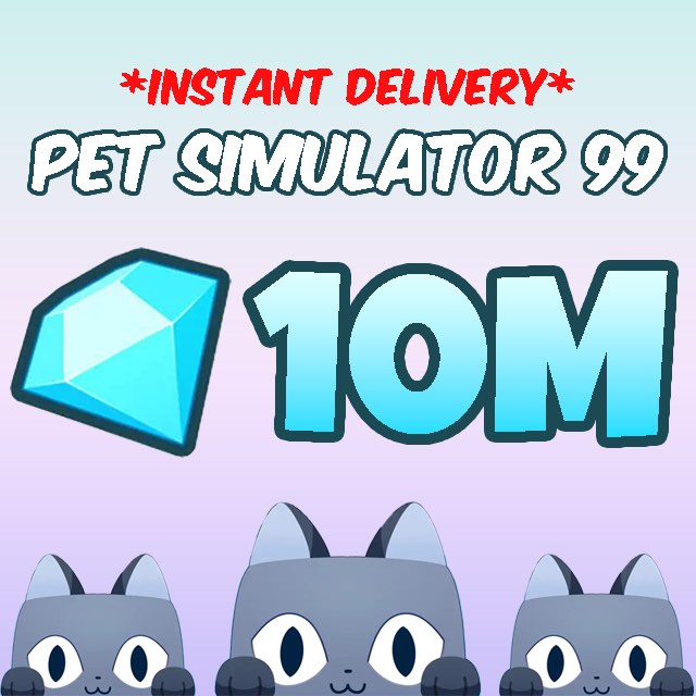$1.5/M Pet Simulator 99 Gems Diamonds ps99 Roblox, Video Gaming, Gaming ...