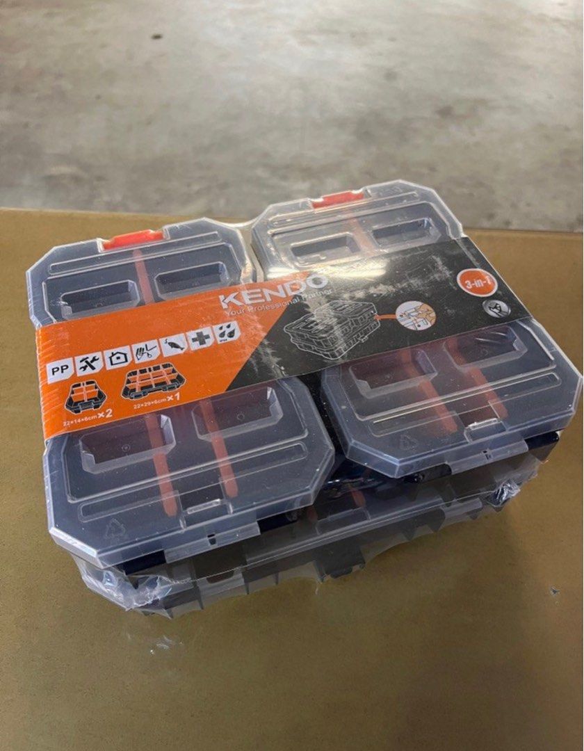 3-in-1 Plastic Interlockable Organizers for Storage, Jewelry, Craft box ...