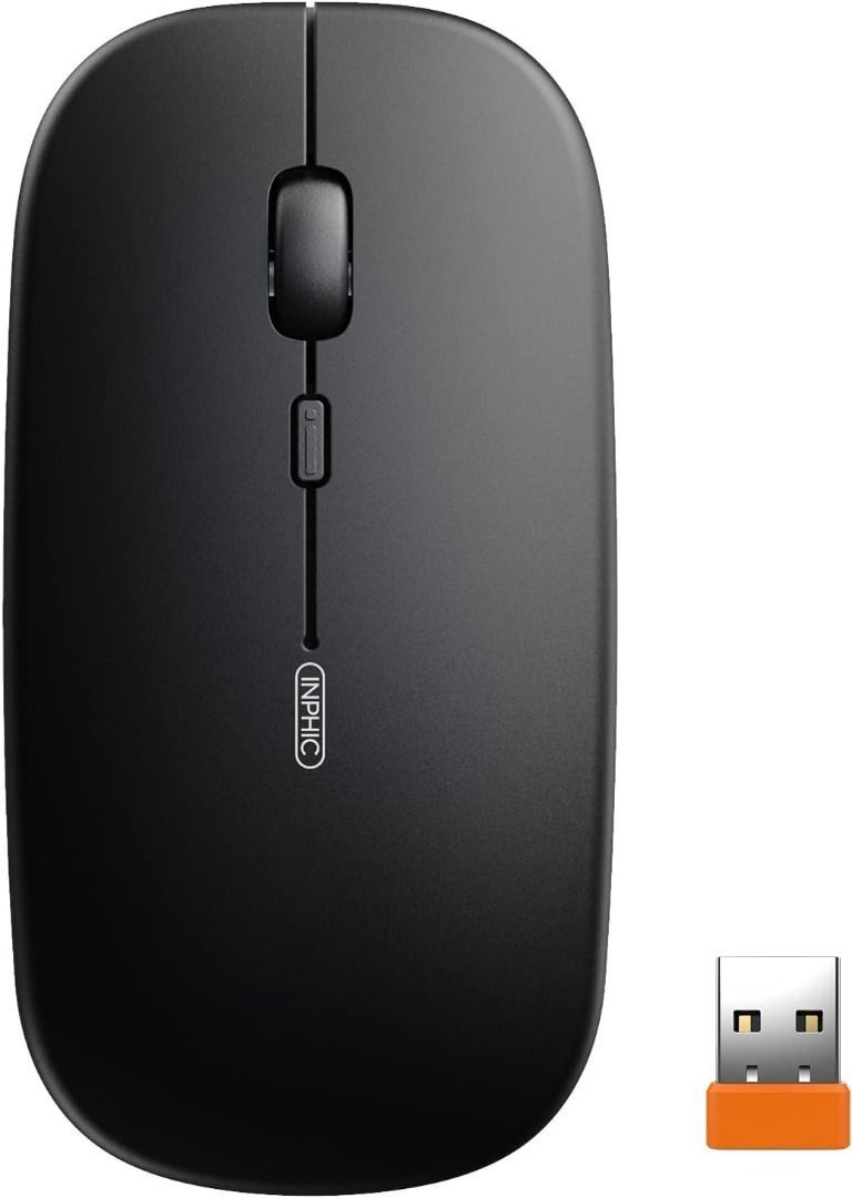 [5039] INPHIC PM1 Wireless Mouse,Rechargeale & Noiseless, Inphic Ultra ...