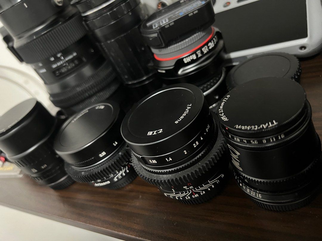 7 artisans 50mm f0.95 , 35 f0.95 , 17mm f0.95 and 40mm f2.8 m43 mount ...