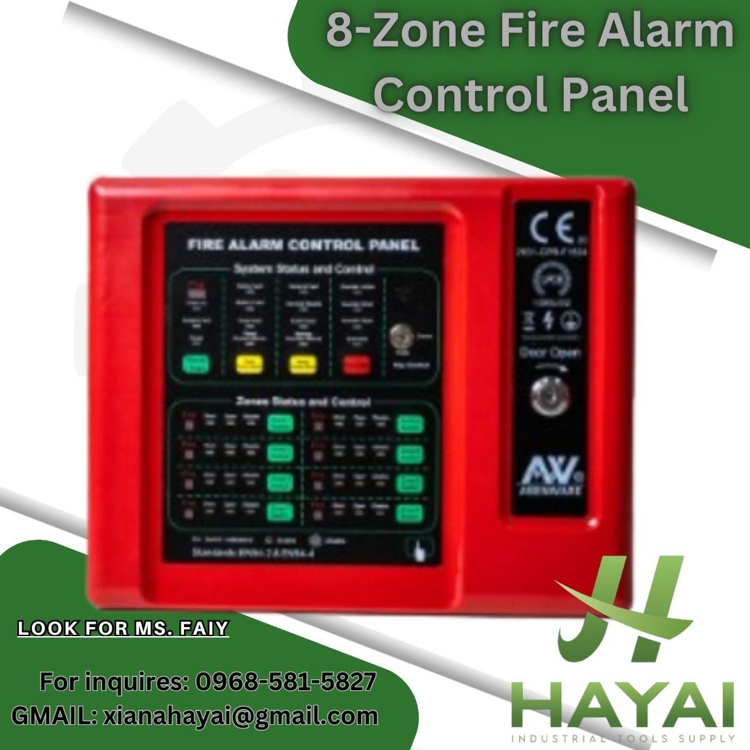 8-Zone Fire Alarm Control Panel, Commercial & Industrial, Construction ...