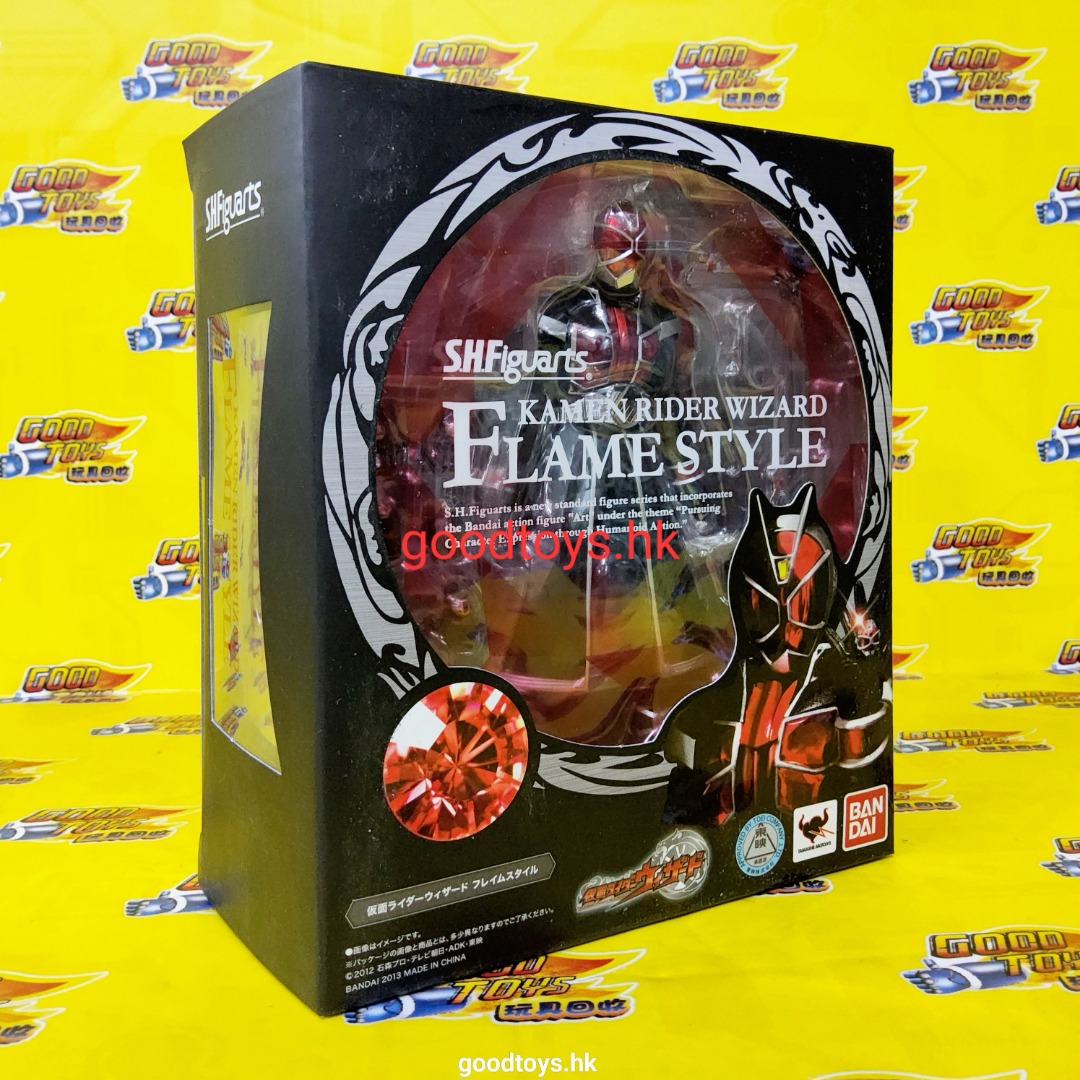 全新未開封 BANDAI SHF KAMEN RIDER WIZARD FLAME STYLE 幪面超人 假面騎士 魔法師 火焰型態, 興趣及 ...