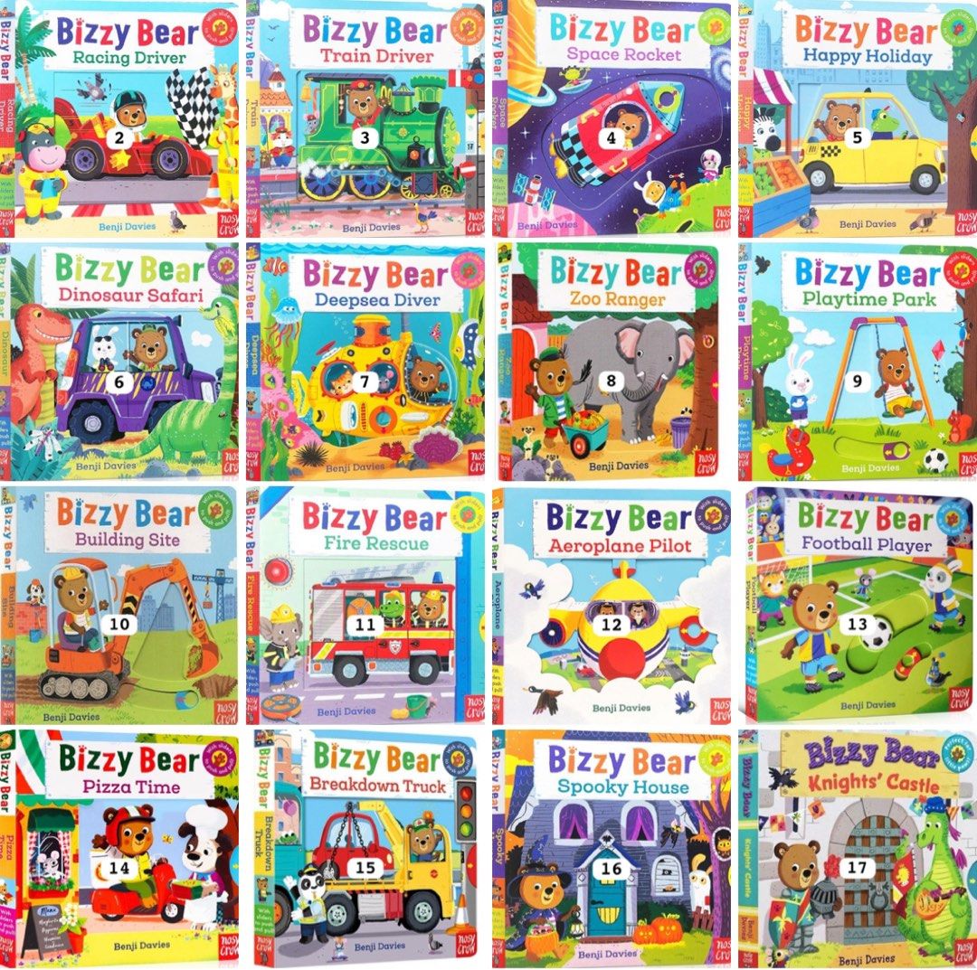 [全新] Bizzy Bear 機關書系列, 興趣及遊戲, 書本 & 文具, 小說 & 故事書 - Carousell