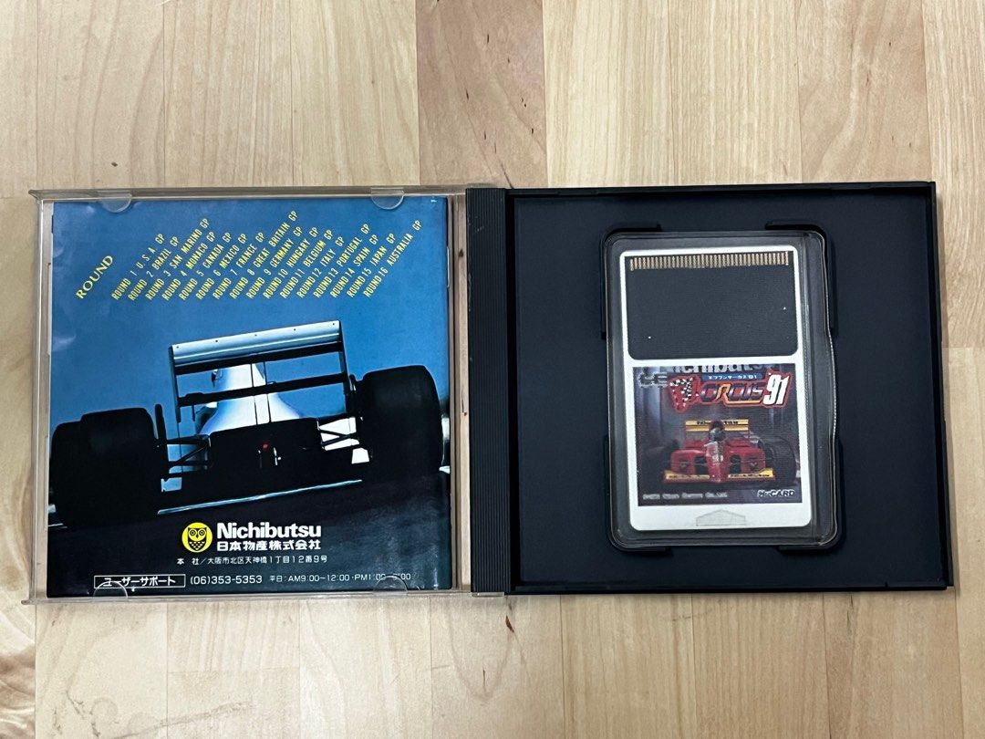 日版 PCE PC ENGINE HU CARD NICHIBUTSU F1 CIRCUS 91 FORMULA ONE 一級方程式錦標賽 ...