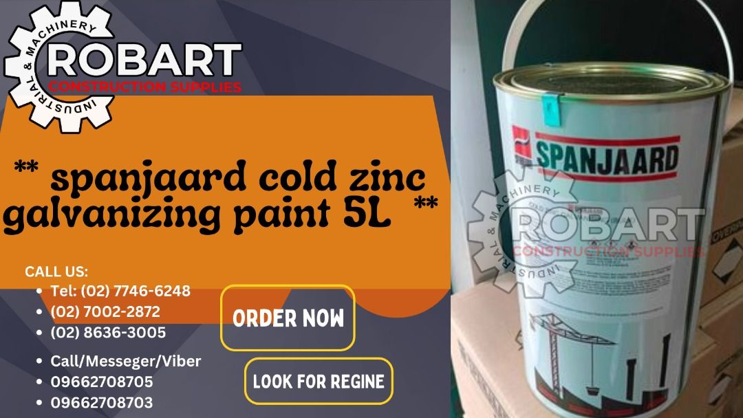 ** spanjaard cold zinc galvanizing paint 5L **, Commercial & Industrial ...