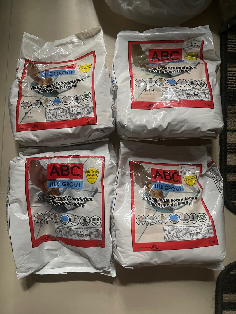 ABC Tile Grout 2Kg, Commercial & Industrial, Construction & Building ...