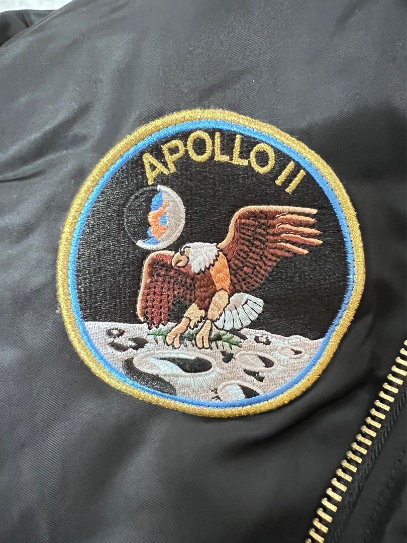 ALPHA L-2B APOLLO FLIGHT MA-1 JACKET (M SIZE-BLACK), 男裝, 外套及戶外衣服 ...