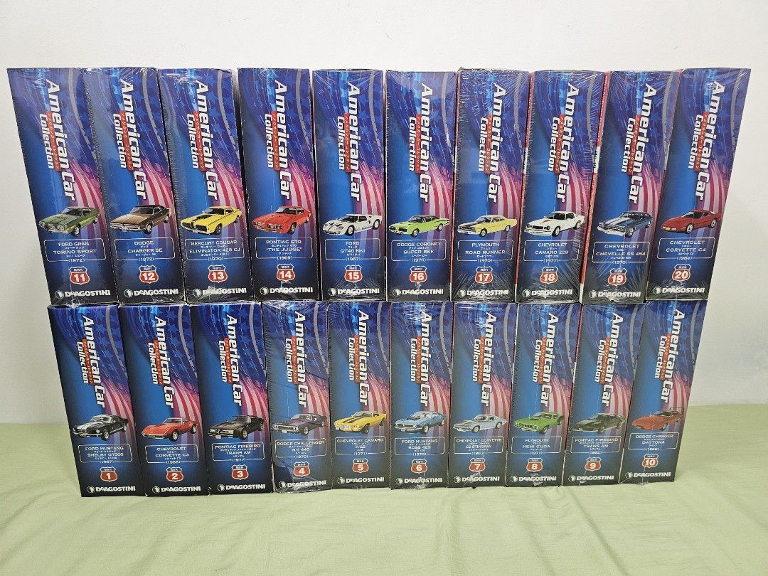 American Car Collection (Scale 1/43) Issues #1 till #20, Hobbies & Toys ...