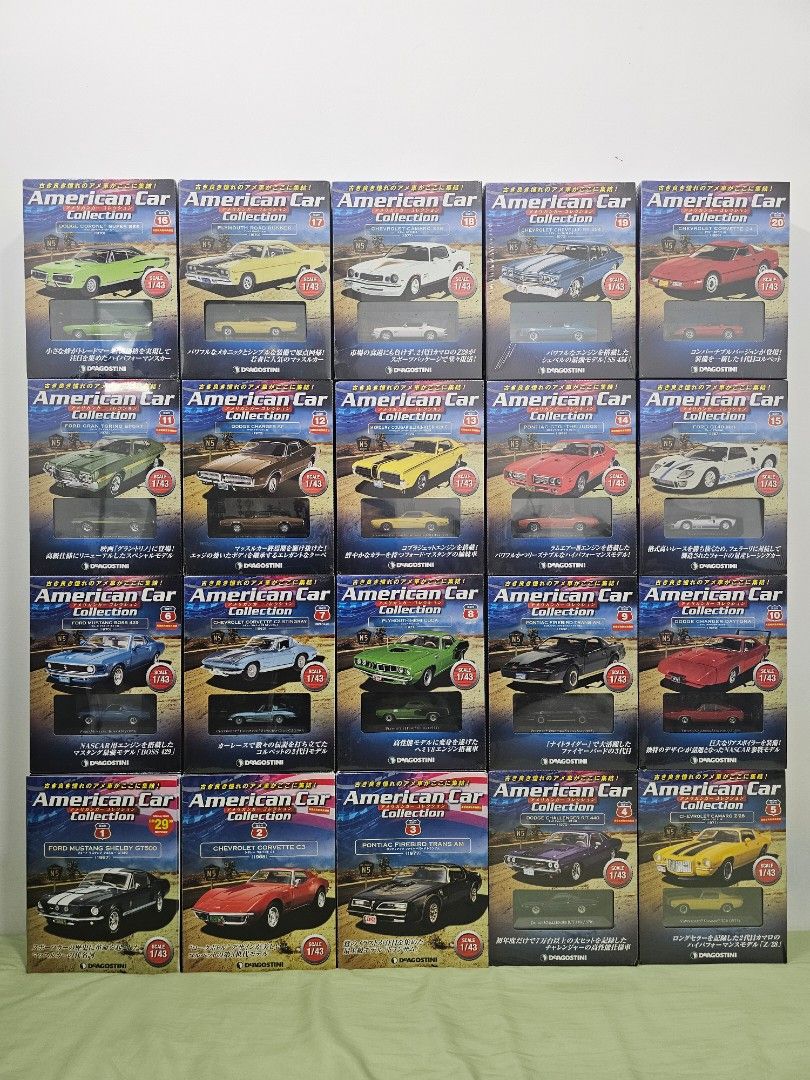 American Car Collection (Scale 1/43) Issues #1 till #20, Hobbies & Toys ...