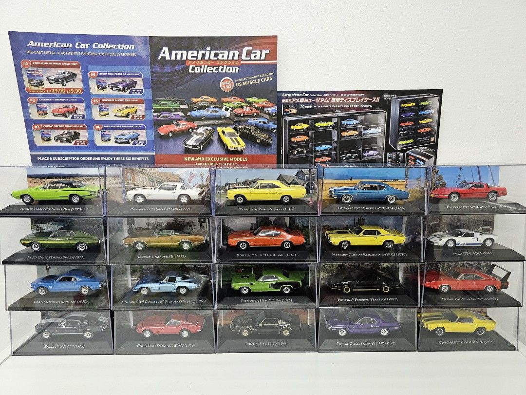American Car Collection (Scale 1/43) Issues #1 till #20, Hobbies & Toys ...
