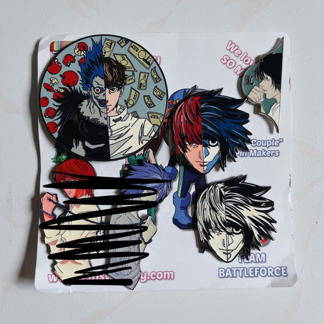 AOT Attack on Titan / Tokyo Revengers / Death Note / Tokyo Ghoul Enamel ...