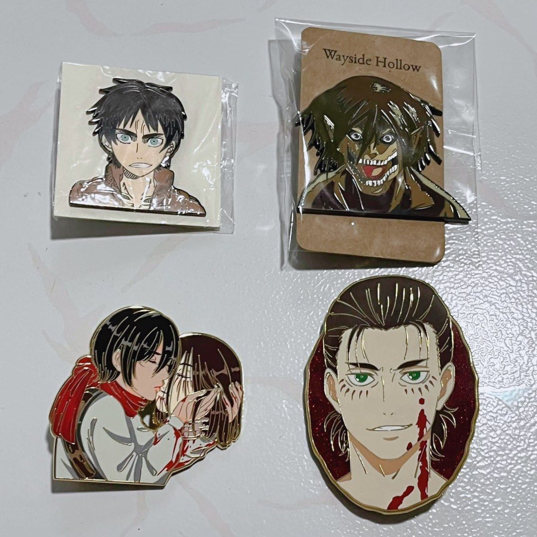 AOT Attack on Titan / Tokyo Revengers / Death Note / Tokyo Ghoul Enamel Pins, Hobbies & Toys ...
