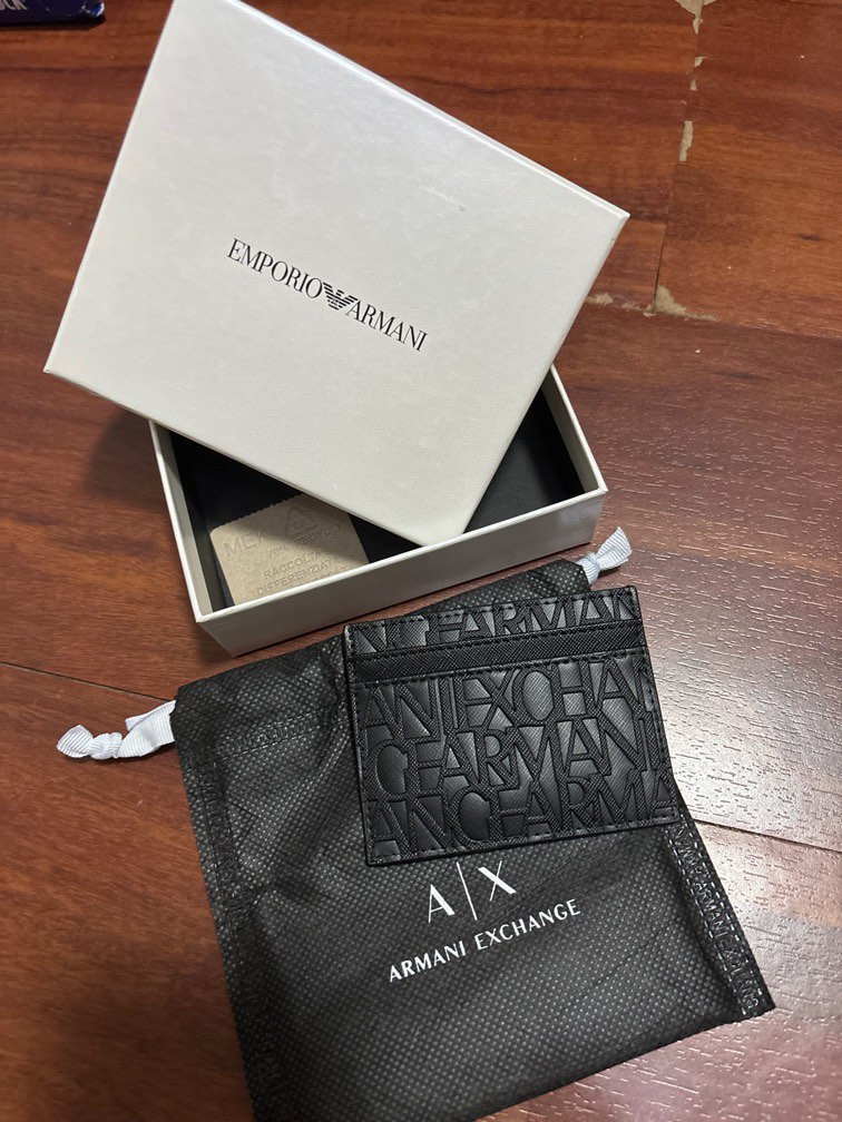 Armani Card Holder, Men's Fashion, Watches & Accessories, Wallets ...