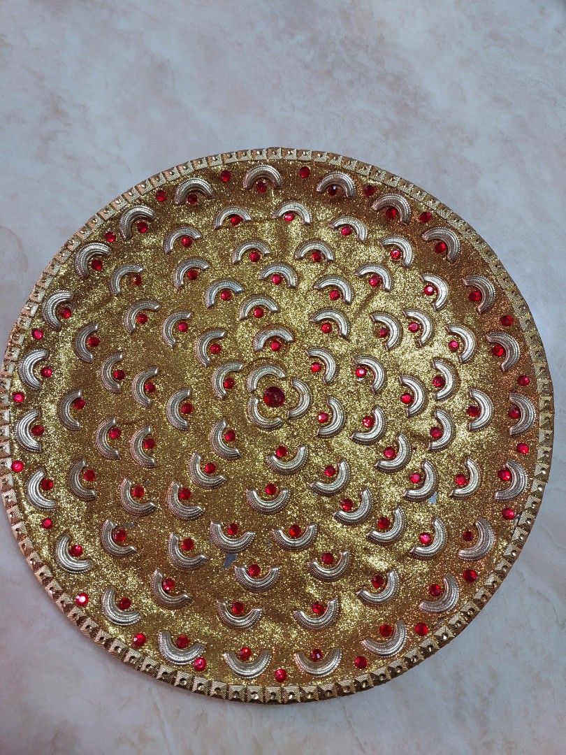 Assorted Decorative Indian Plates/Thalis, Furniture & Home Living, Home ...