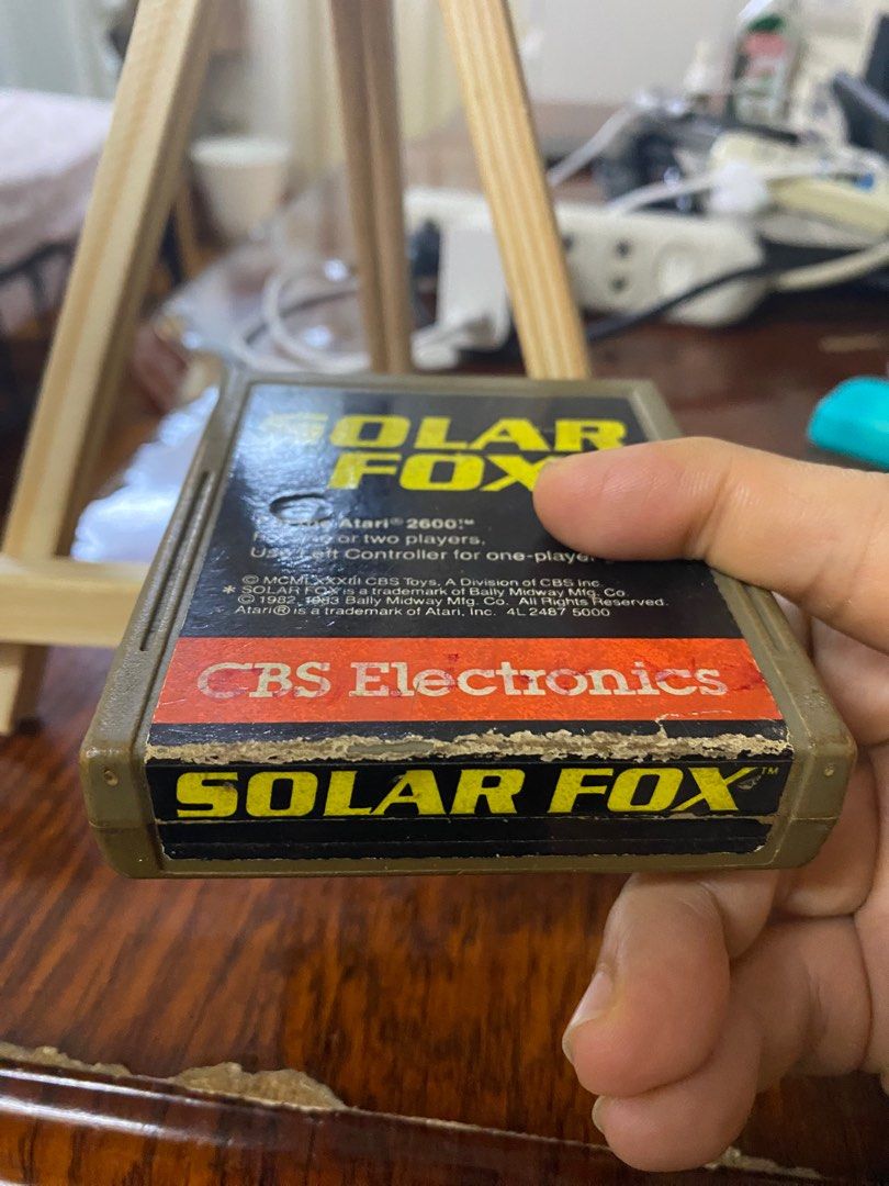 ATARI 2600 VGC - CBS ELECTRONICS SOLAR FOX VIDEO GAME CARTRIDGE 1982, Hobbies & Toys ...