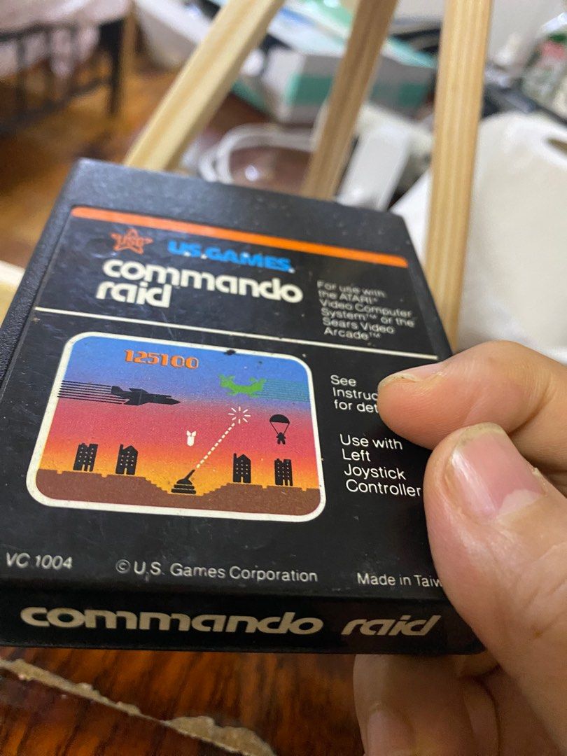 ATARI COMMANDO RAID US GAMES VINTAGE ATARI 2600 GAME CARTRIDGE, Hobbies & Toys, Memorabilia ...