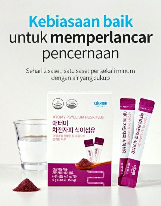 Atomy psyllium husk plus fiber drink minuman serat anti bloating ...