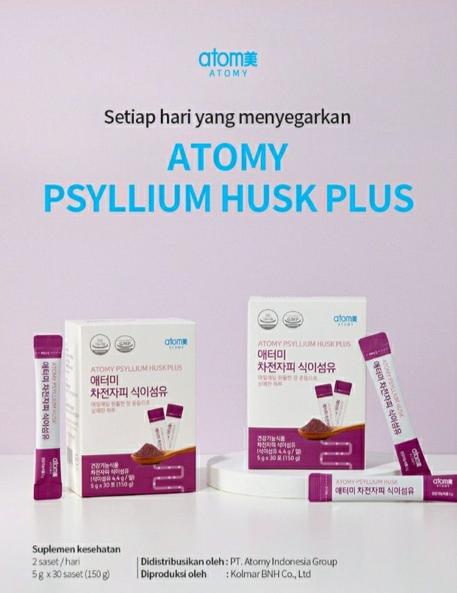 Atomy psyllium husk plus fiber drink minuman serat anti bloating ...