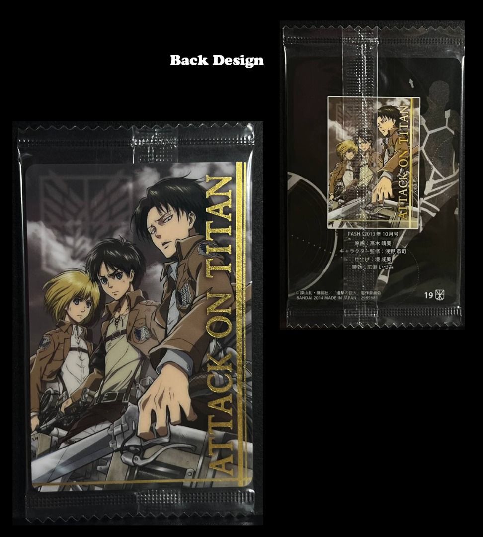 Attack on Titan - Cards Levi Eren Mikasa Armin [Official Merch ...