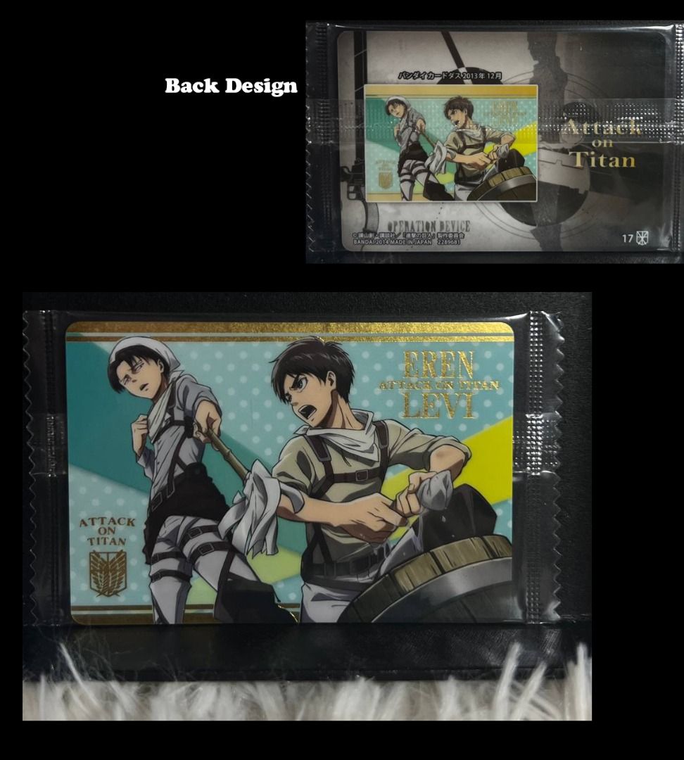Attack on Titan - Cards Levi Eren Mikasa Armin [Official Merch ...