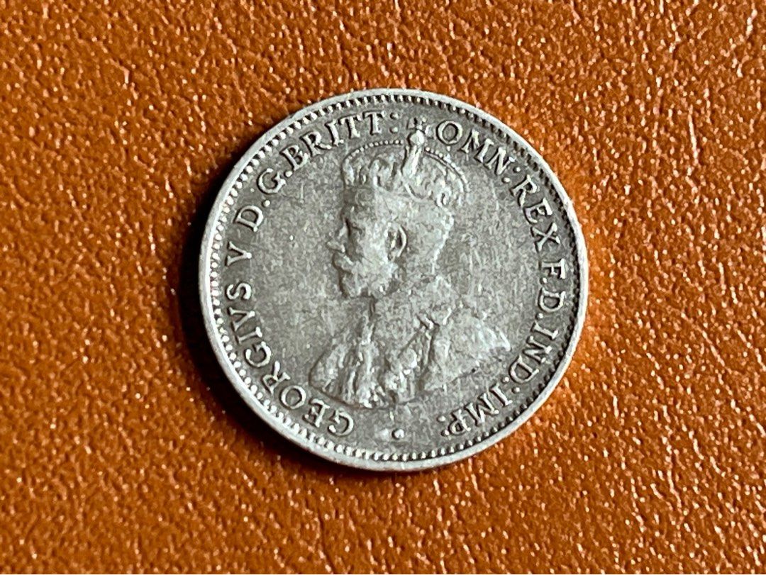 Australia 1936 King George V 3 Pence Silver Coin, Hobbies & Toys ...