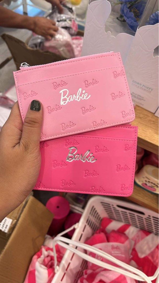 Barbie x Miniso Card Holders in Fuschia & Baby Pink, Women's Fashion ...