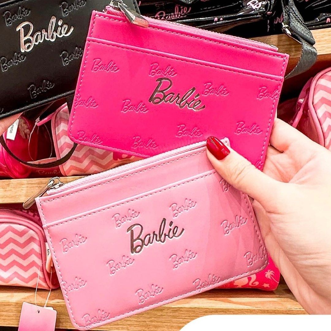 Barbie x Miniso Card Holders in Fuschia & Baby Pink, Women's Fashion ...