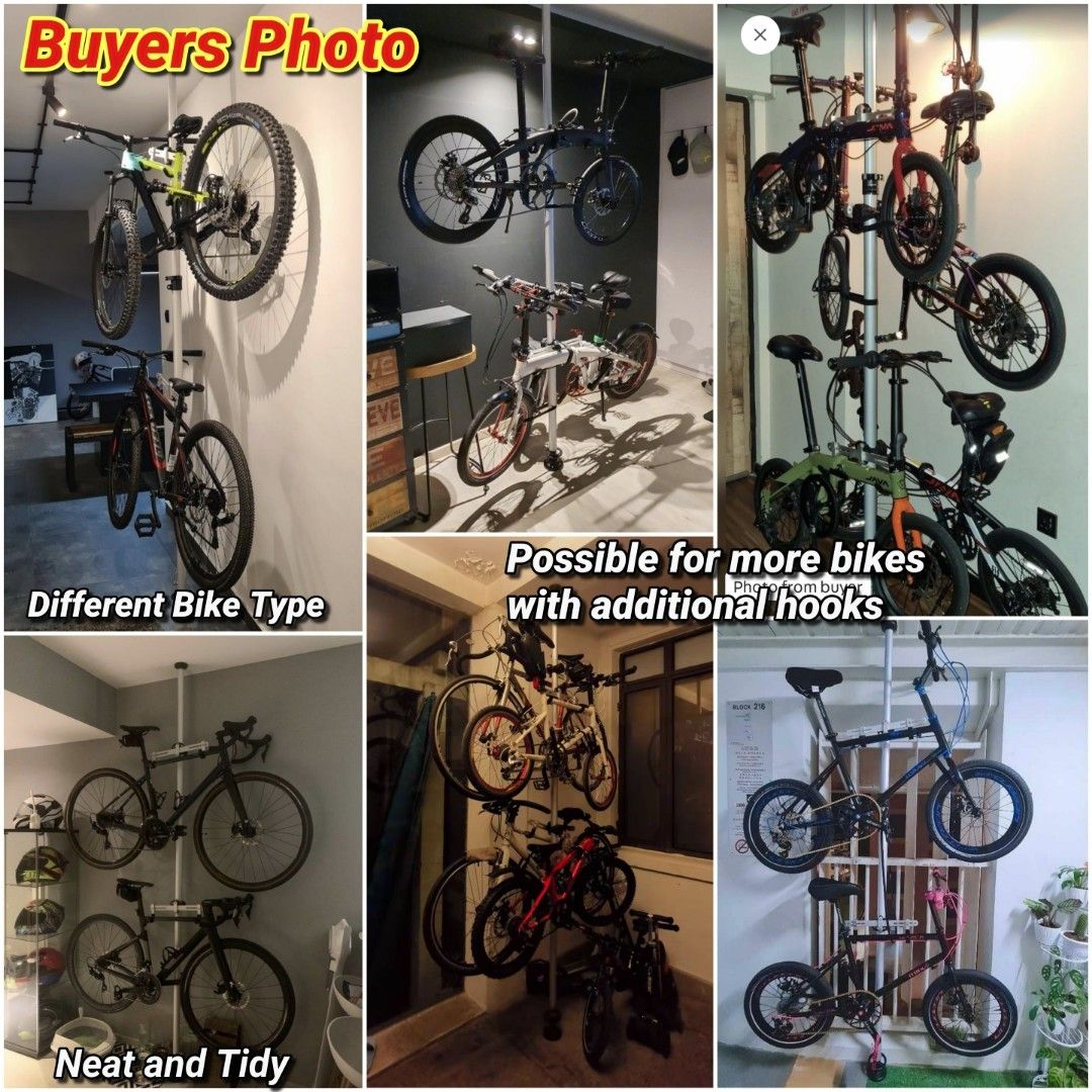 Bicycle bike pole stand rack, Sports Equipment, Bicycles & Parts, Parts ...