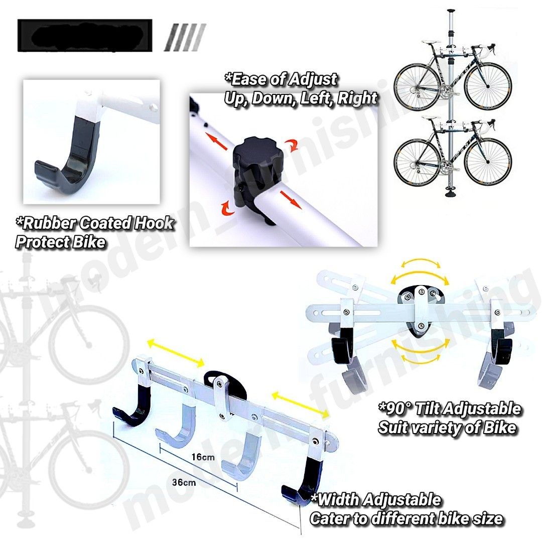 Bicycle bike pole stand rack, Sports Equipment, Bicycles & Parts, Parts ...